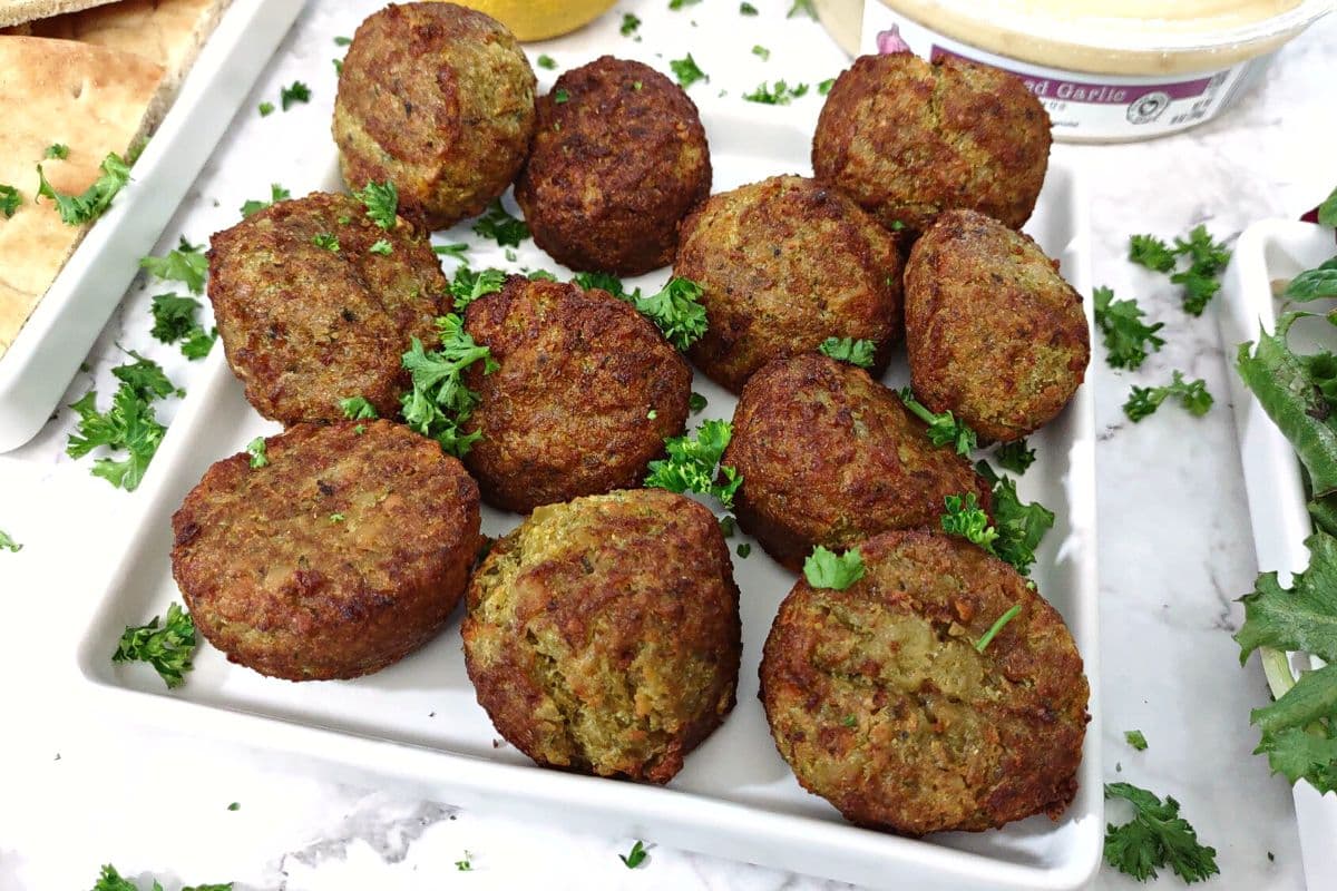 Crispy Trader Joe’s Frozen Falafel in the Air Fryer - Dinners Done Quick