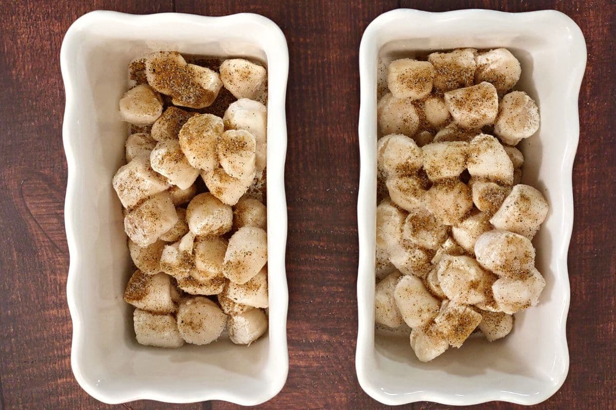 Air Fryer Frozen Scallops With Garlic Butter Sauce - Dinners Done Quick