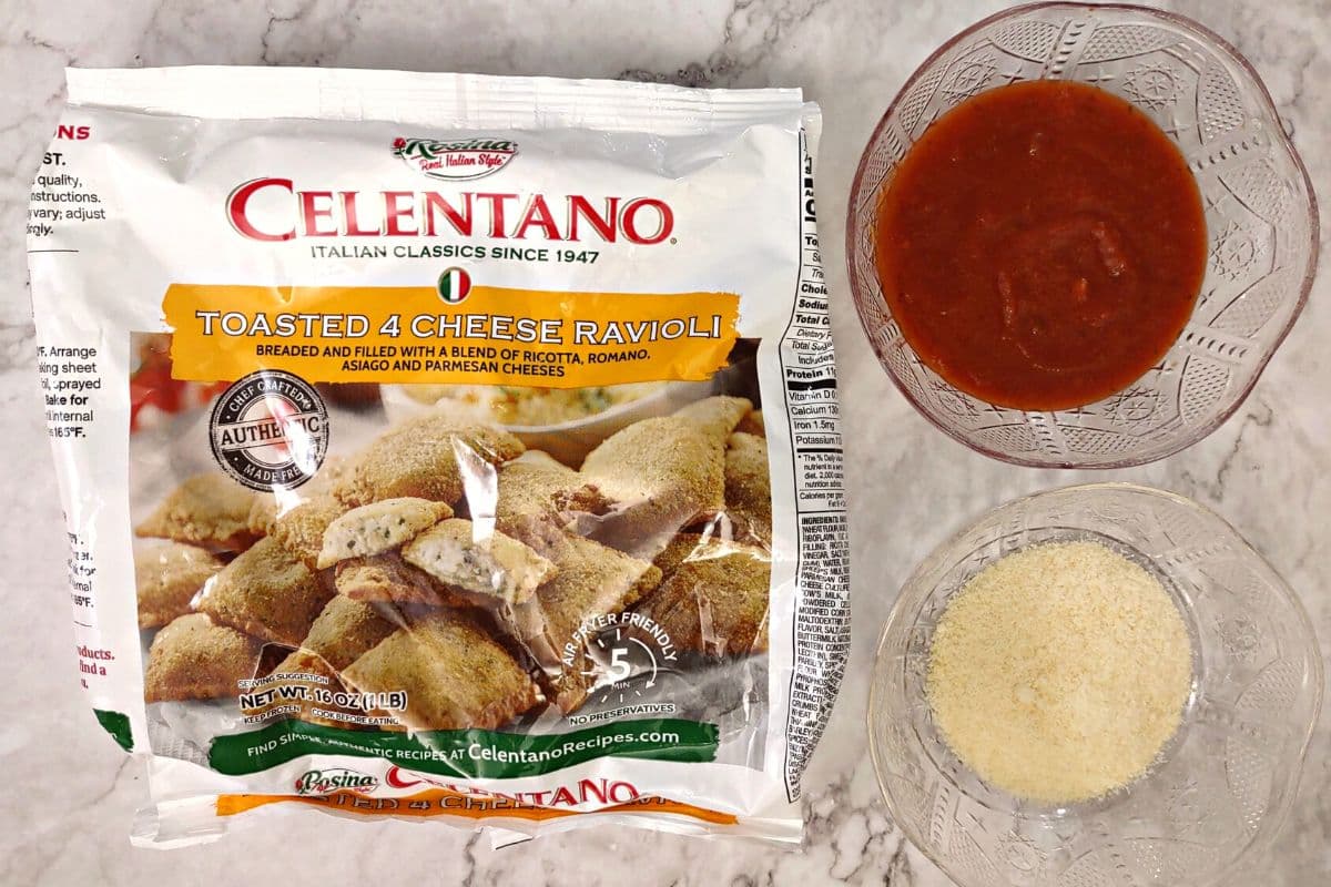 Frozen Toasted Ravioli Air Fryer Recipe (Celentano) - Dinners Done Quick