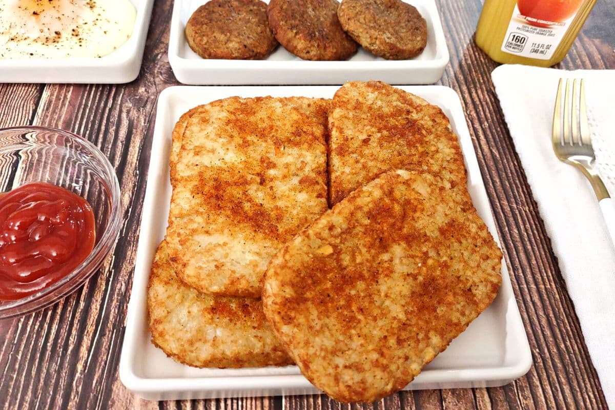 Crispy Trader Joe's Frozen Hash Browns in the Air Fryer - Dinners Done ...
