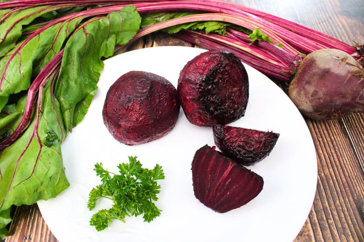 Simple Air Fryer Whole Roasted Beets in Foil - Dinners Done Quick