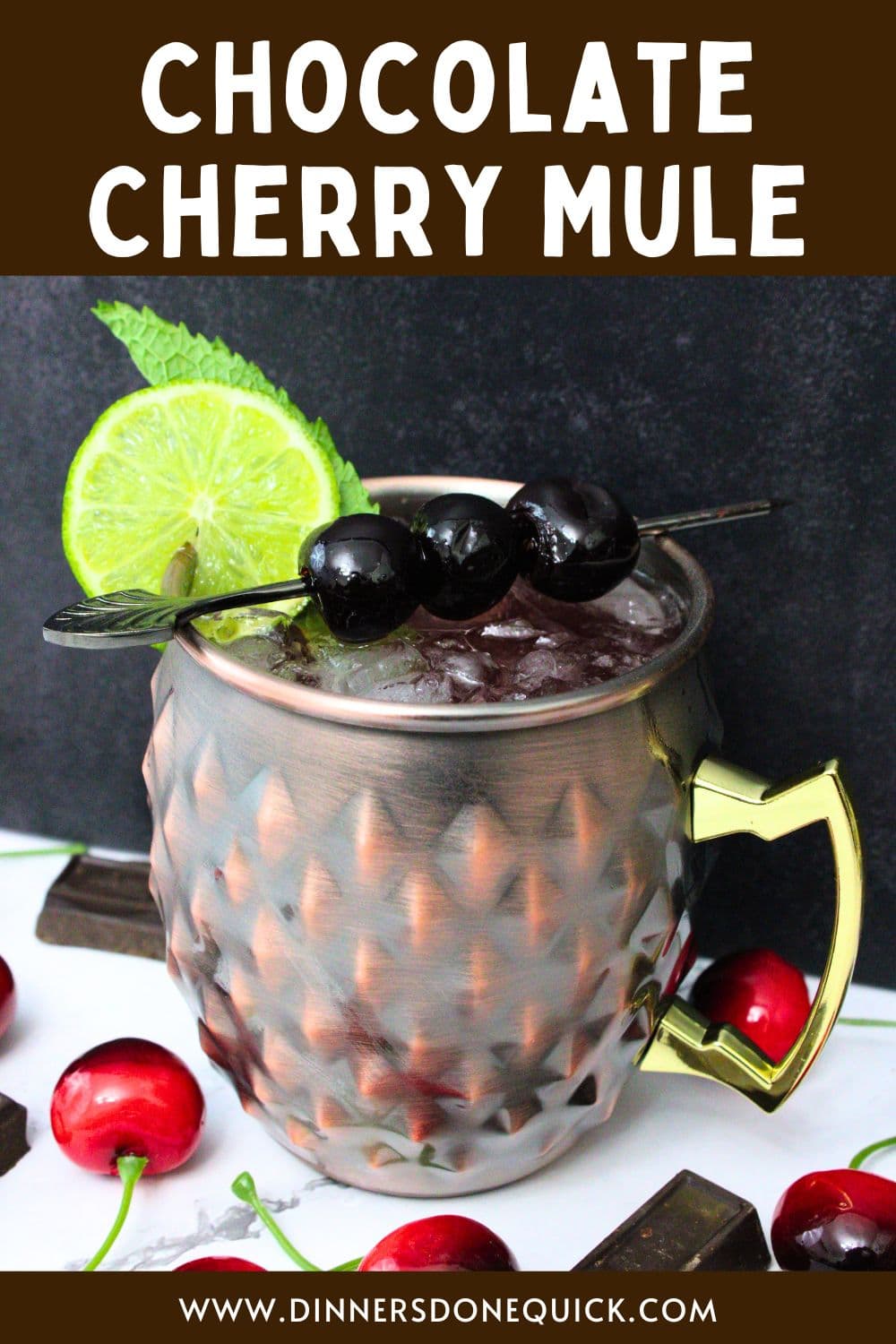 Chocolate Cherry Mule Recipe: Sweet Treat Cocktail! - Dinners Done Quick