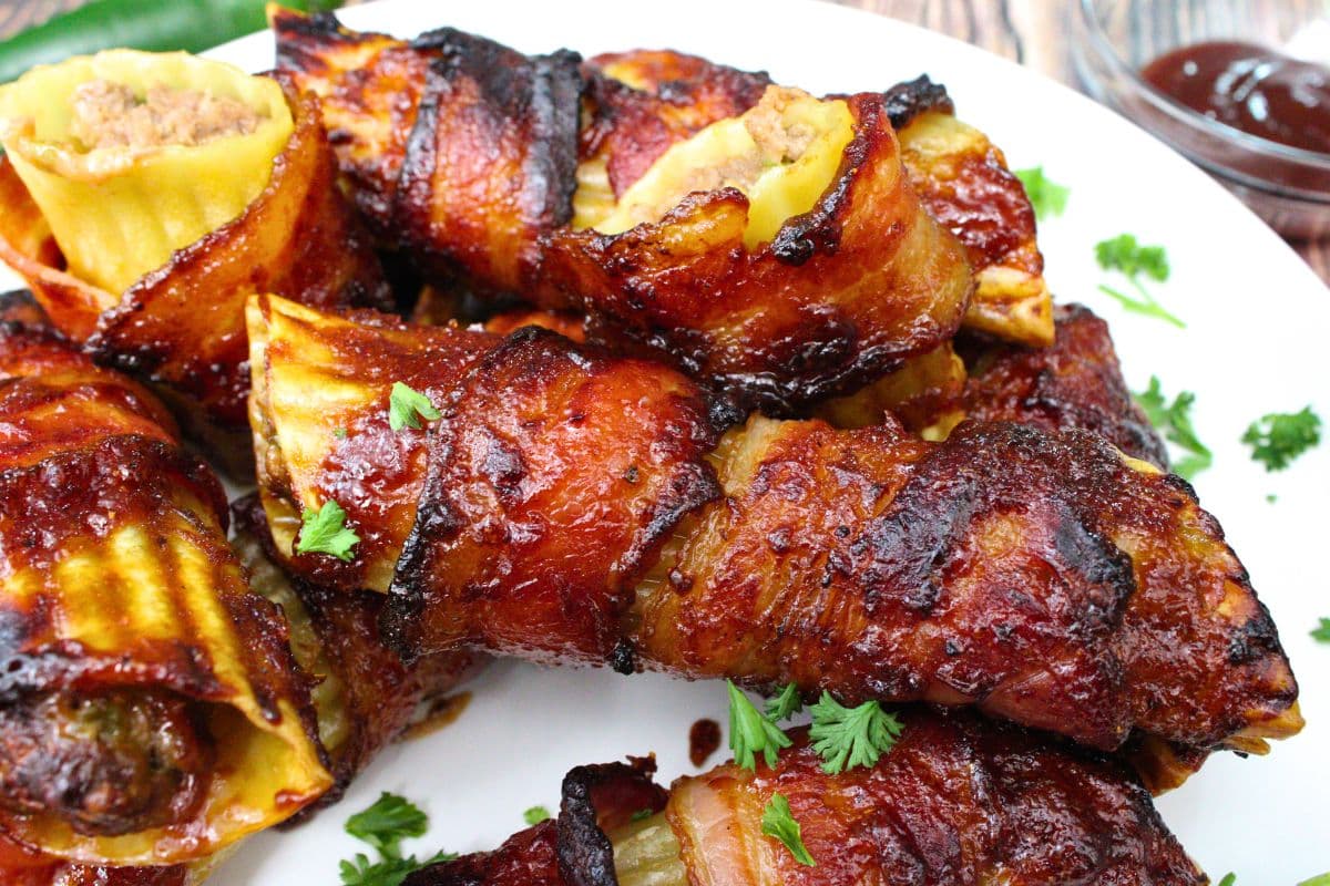 Air Fryer Shotgun Shells: Bacon Wrapped Manicotti Appetizer! - Dinners ...