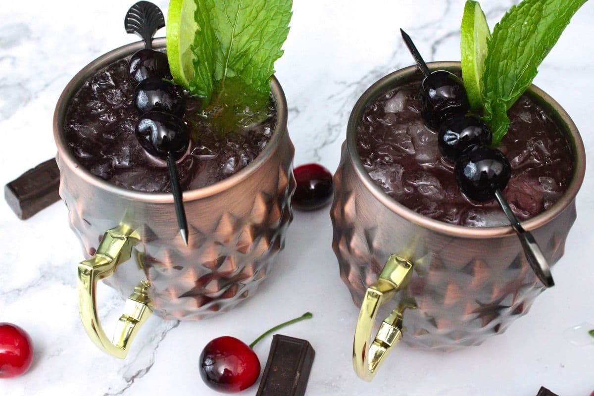 Chocolate Cherry Mule Recipe: Sweet Treat Cocktail! - Dinners Done Quick