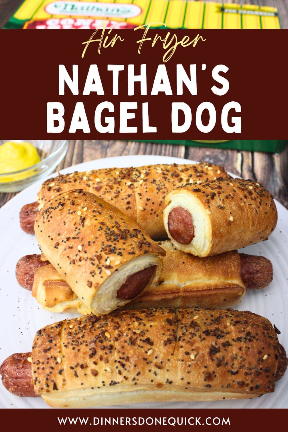 Nathan's Bagel Dog in the Air Fryer: Coney Island Snack! - Dinners Done ...