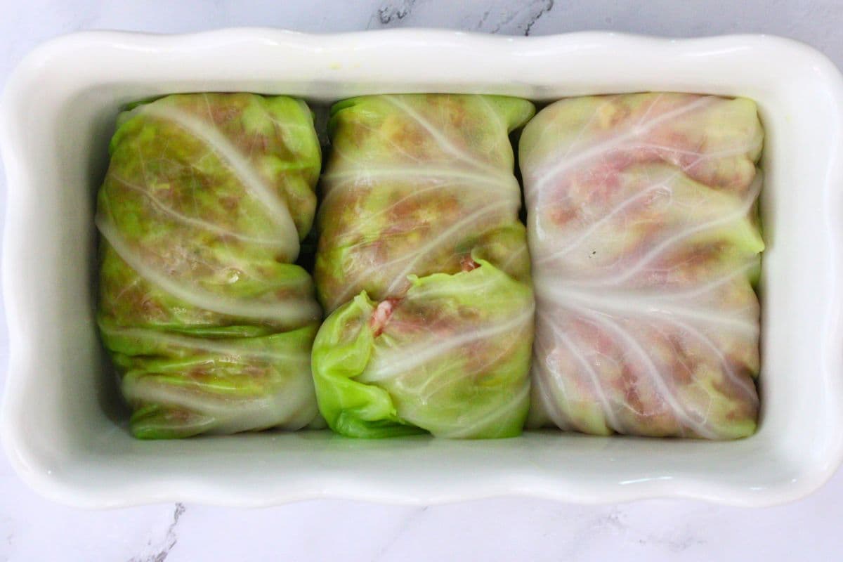 Air Fryer Cabbage Rolls Stuffed With Sausage and Rice - Dinners Done Quick