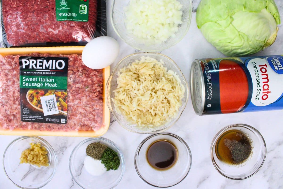 Air Fryer Cabbage Rolls Stuffed With Sausage and Rice - Dinners Done Quick