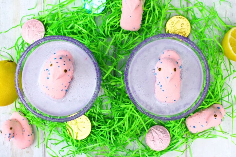 Peeps Martini: Easy and Fun Easter Cocktail Recipe! - Dinners Done Quick