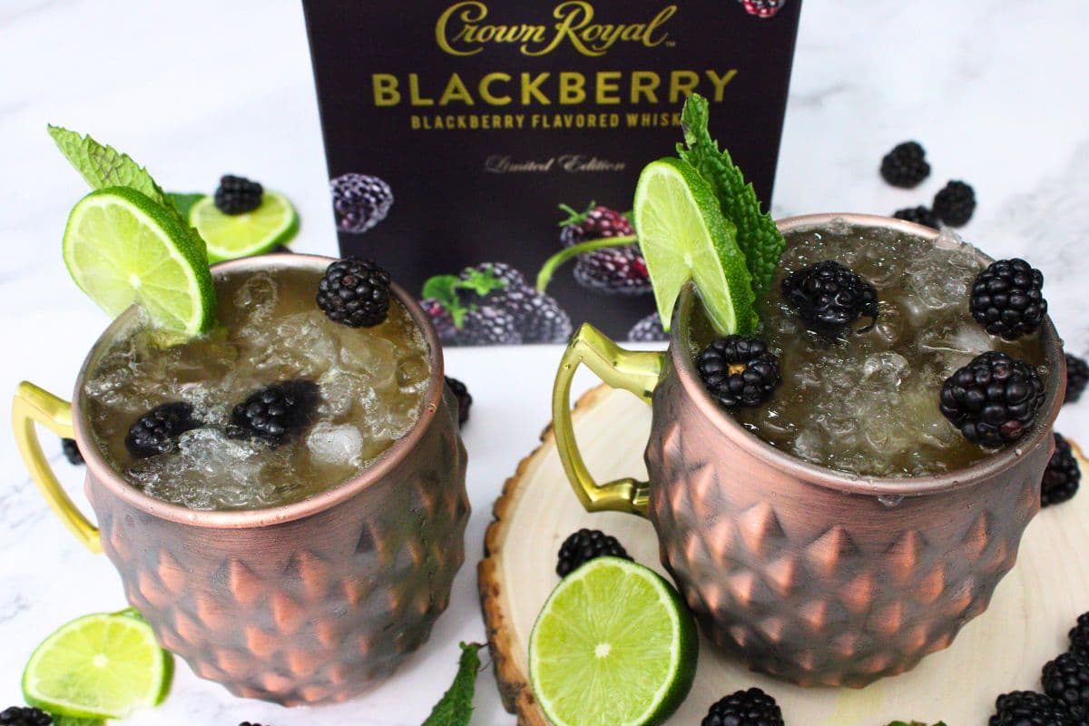 Blackberry Kentucky Mule: Royal Mule With Crown Whiskey - Dinners Done ...
