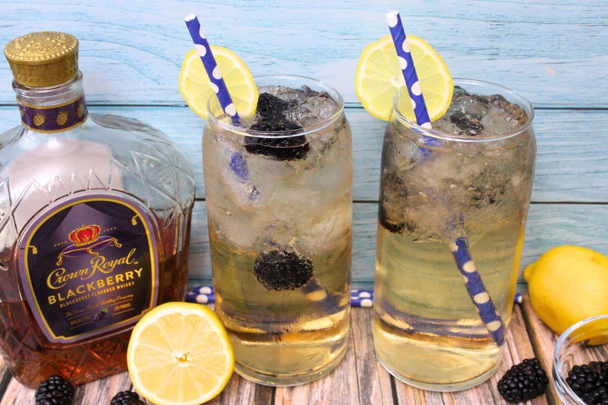 Crown Blackberry and Sprite: 2 Ingredient Mixed Drink! - Dinners Done Quick