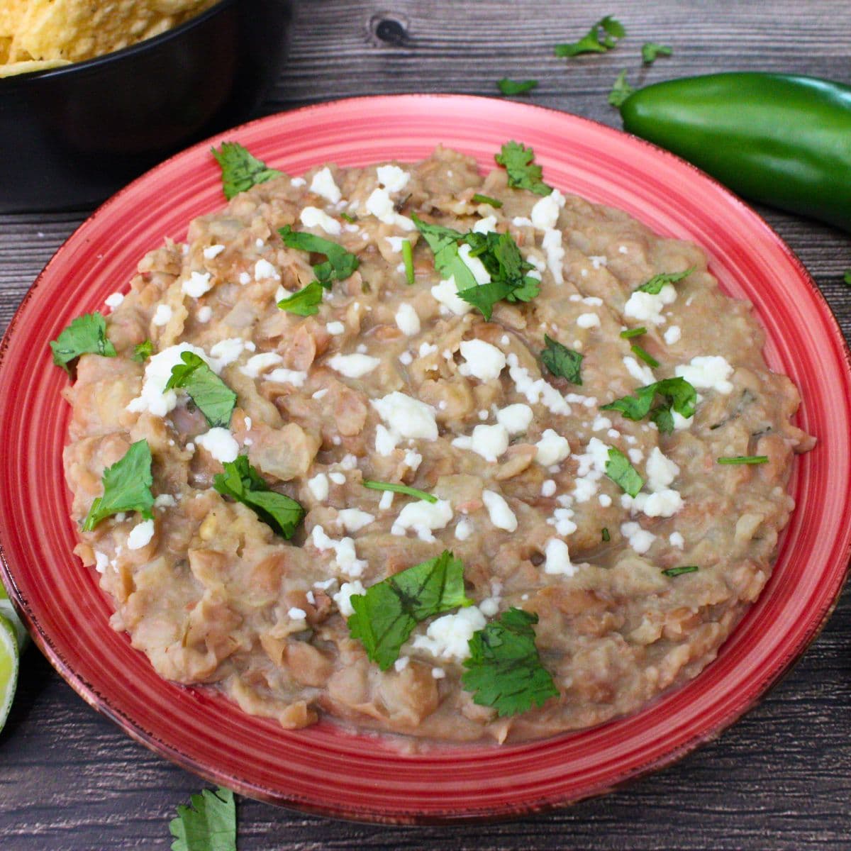 Air Fryer Refried Beans With Canned Pinto Beans - Dinners Done Quick