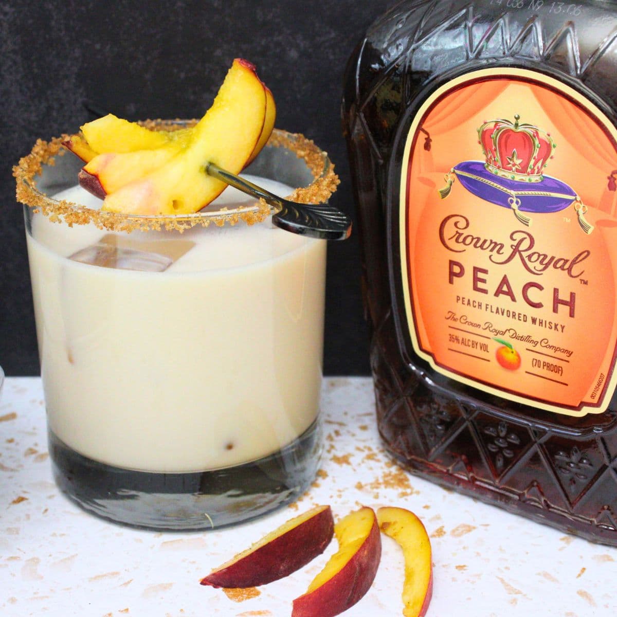 Peach Cobbler Cocktail: Easy Drink With Crown Royal - Dinners Done Quick