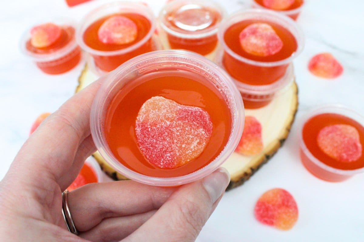 Crown Peach Jello Shots: Easy 4 Ingredient Recipe! - Dinners Done Quick