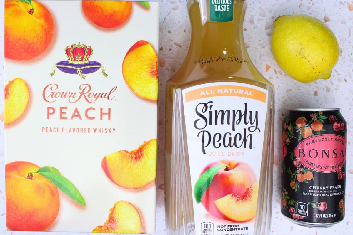 Crown Peach Fizz: Easy Royal Fizz Peach Drink - Dinners Done Quick