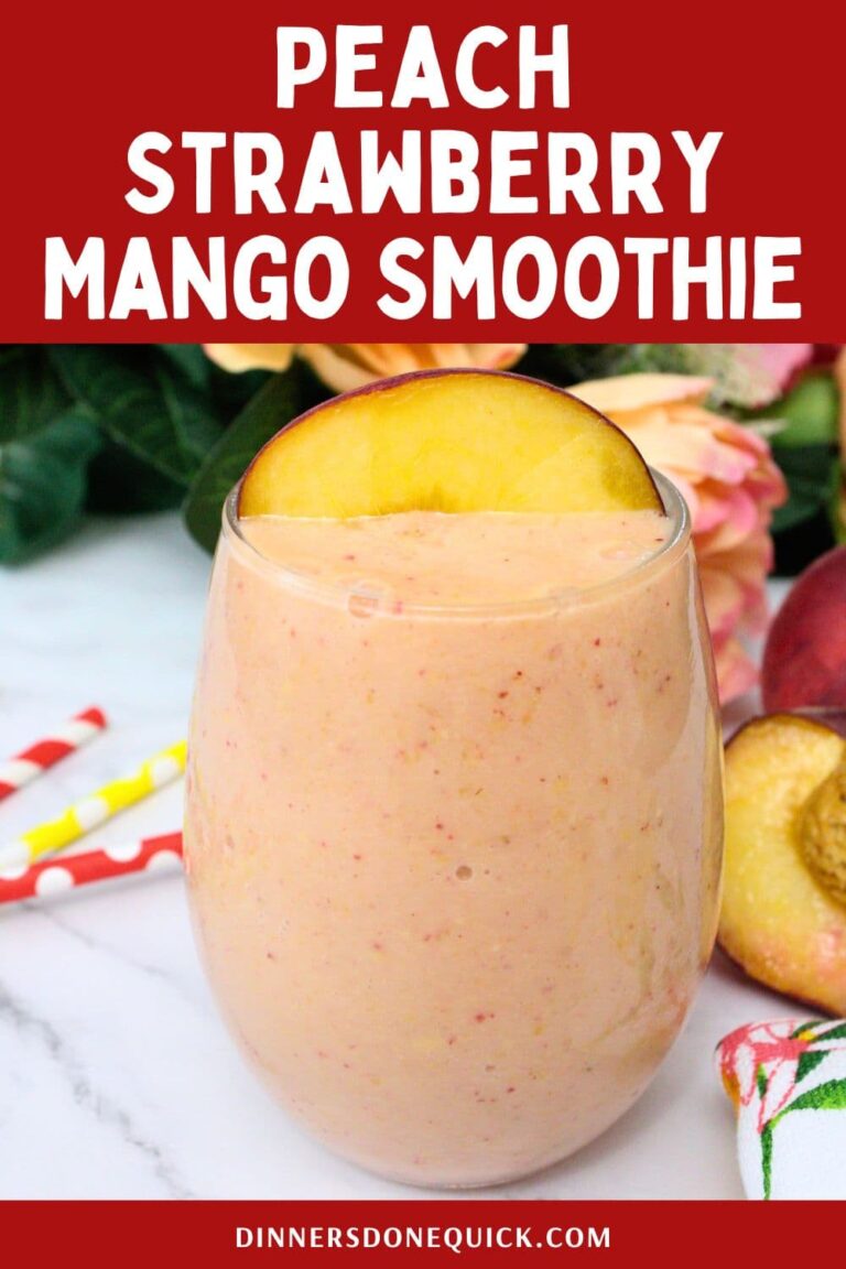Peach Strawberry Mango Smoothie: Perfect For Summer! - Dinners Done Quick