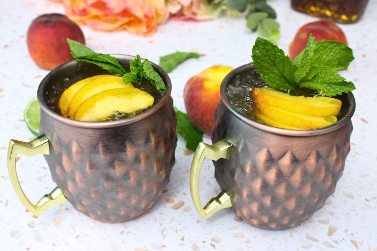 Crown Peach Mule: Kentucky Style Mule With Whiskey - Dinners Done Quick