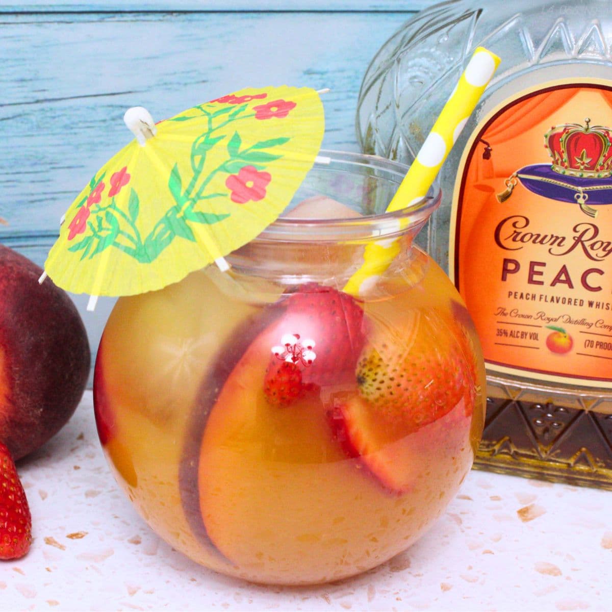Crown Royal Peach Punch Recipe: Tropical Summer Cocktail! - Dinners Done Quick