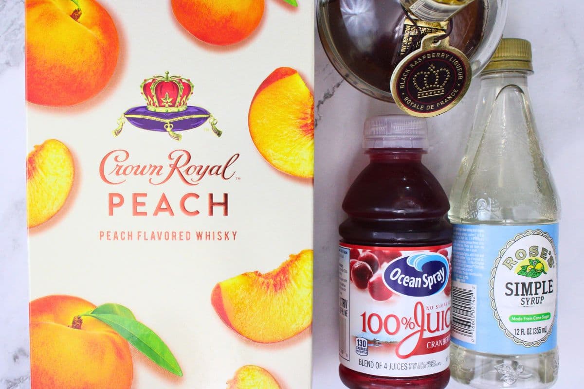 Crown Royal Flush: Crown Peach and Cranberry Drink - Dinners Done Quick