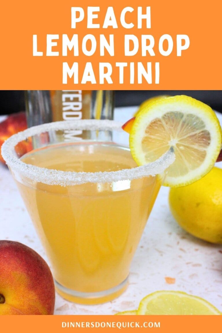 Peach Lemon Drop: Easy Summer Martini Recipe! - Dinners Done Quick