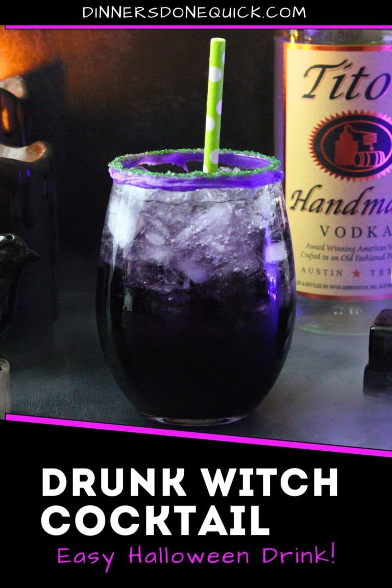 Drunk Witch Cocktail: A Witches Brew For Halloween! - Dinners Done Quick
