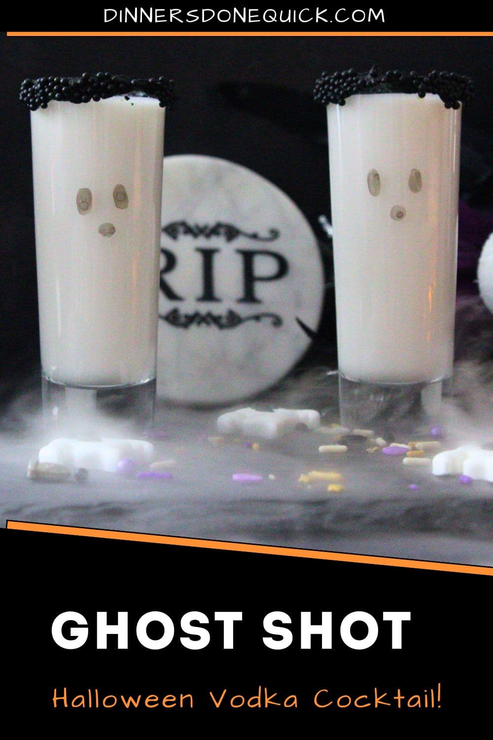 Ghost Shot With Vodka: Fun Halloween Drink! - Dinners Done Quick