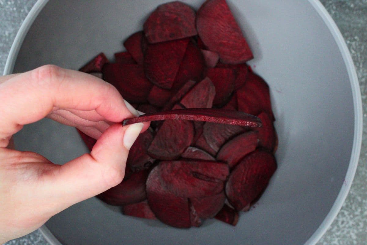 Air Fryer Beet Chips: Crispy Salt & Vinegar Snack! - Dinners Done Quick