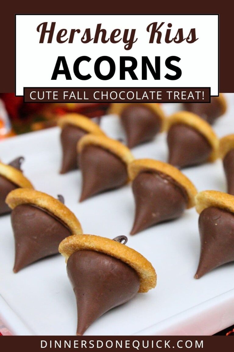 Hershey Kiss Acorns: Cute Chocolate Treat For Fall! - Dinners Done Quick