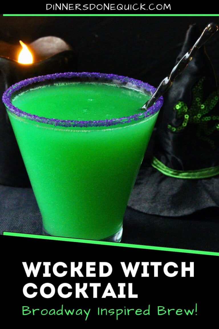 Wicked Witch Cocktail: A Wicked Themed Vodka Drink! - Dinners Done Quick
