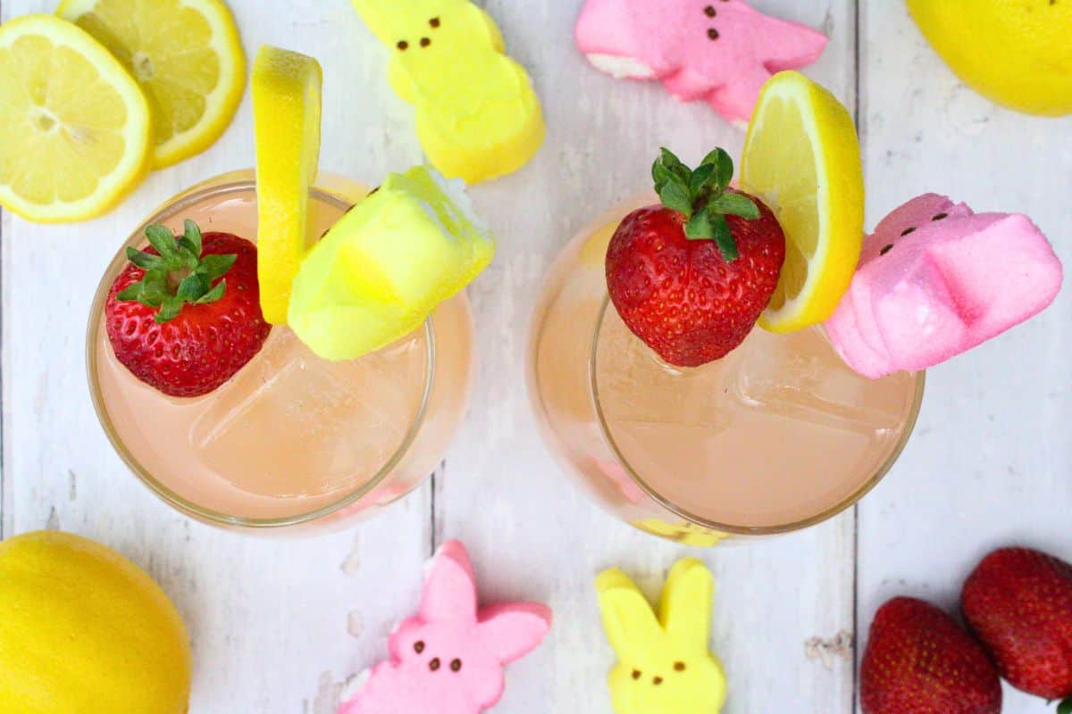 Drunk Bunny Cocktail: Easy 2 Ingredient Easter Drink! - Dinners Done Quick