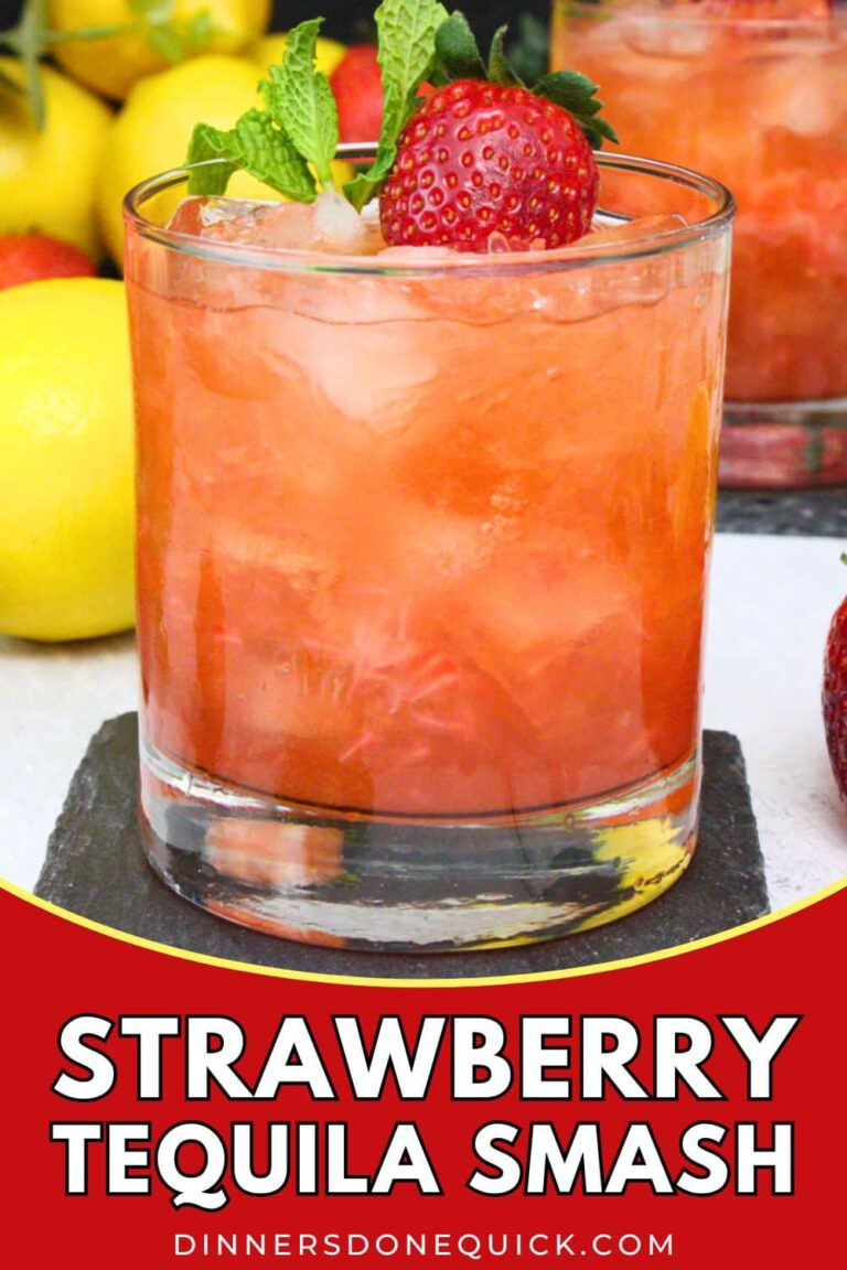 Strawberry Tequila Smash: Fruity Summer Cocktail! - Dinners Done Quick
