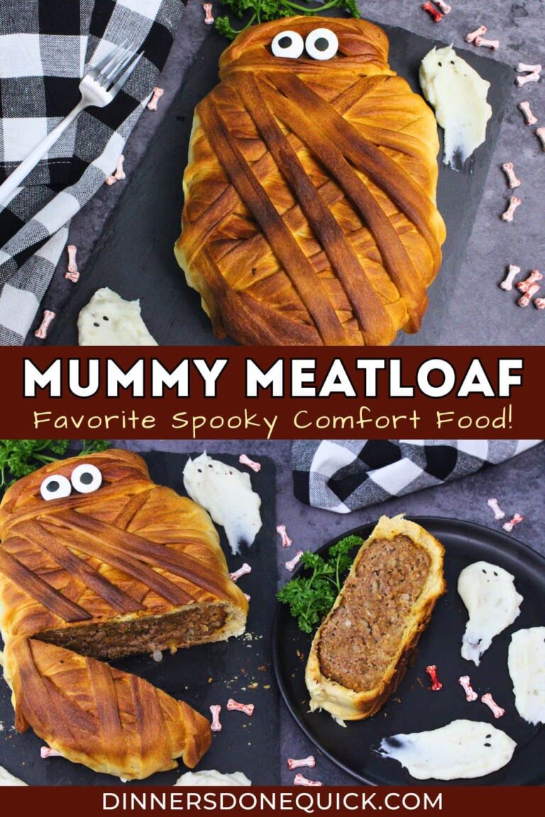 Mummy Meatloaf: Spooky Air Fryer (or Oven) Halloween Meal - Dinners ...