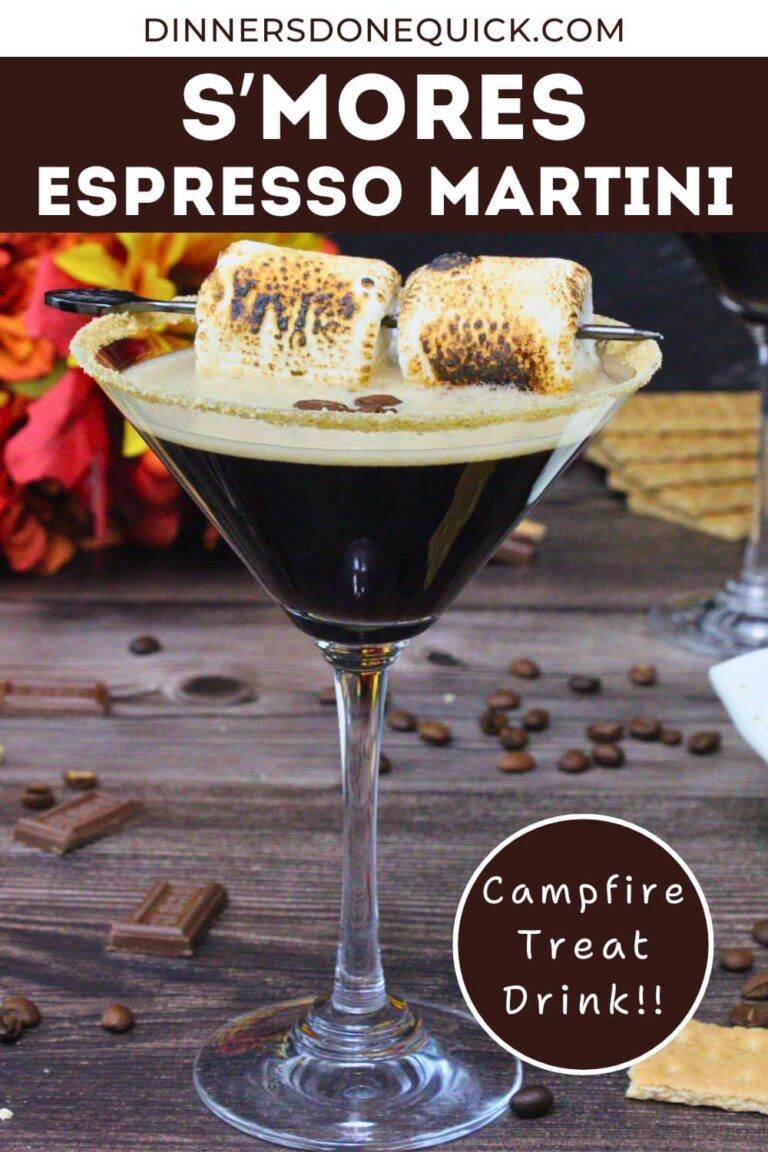 S’Mores Espresso Martini: Campfire Dessert in a Glass! - Dinners Done Quick