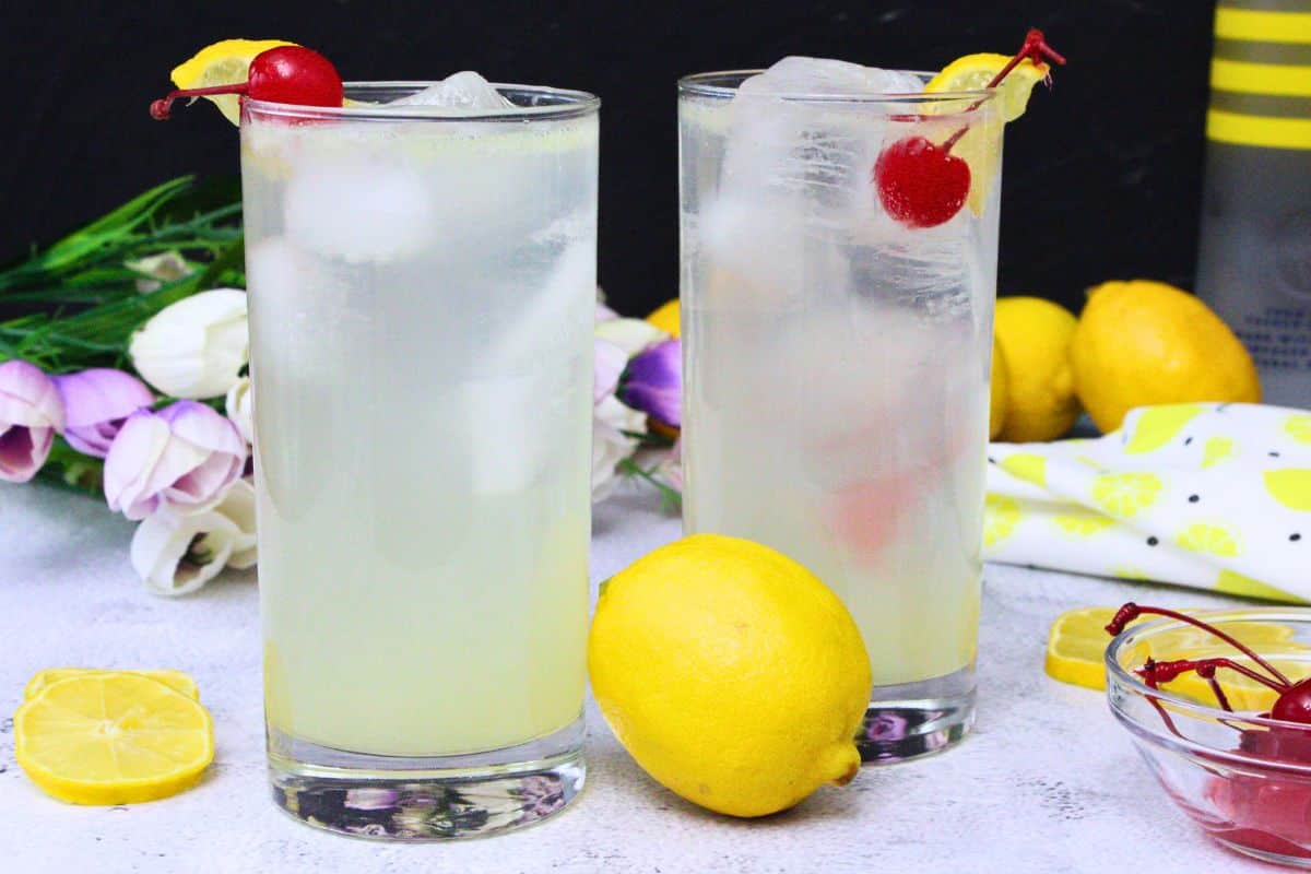 Lemon Vodka Collins: Easy Refreshing Summer Cocktail! - Dinners Done Quick
