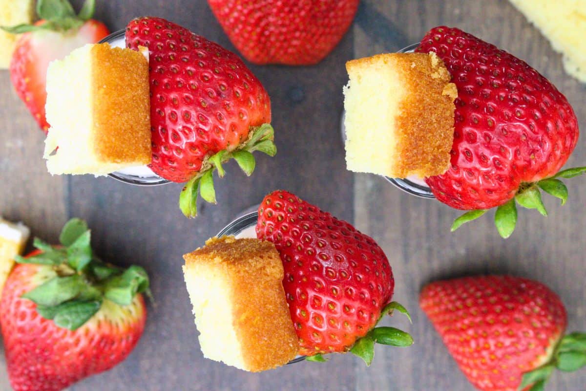 Strawberry Shortcake Shot: Cocktail With Tequila Rose! - Dinners Done Quick