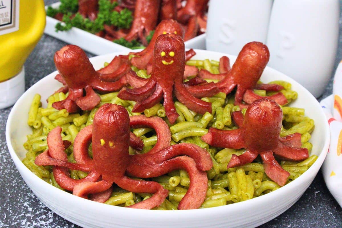 Octopus Hot Dogs: Air Fryer Kid Friendly Recipe! - Dinners Done Quick