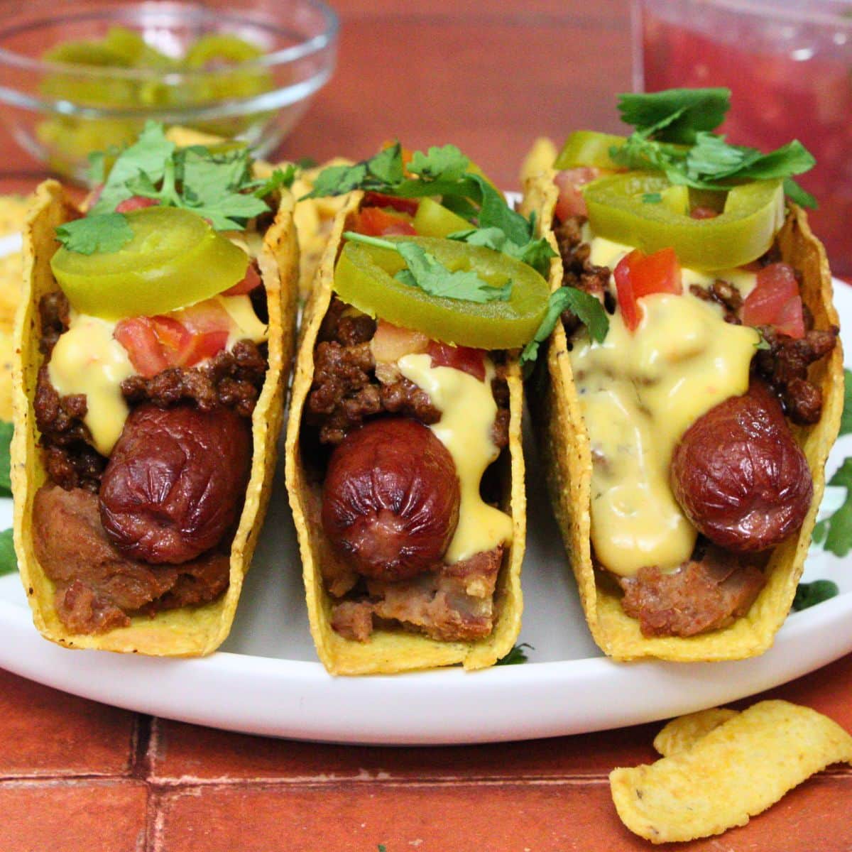 Taco Hot Dogs: Air Fryer Mexican Fusion Recipe! - Dinners Done Quick
