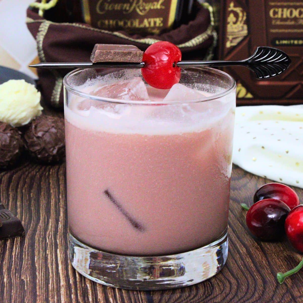 Black Forest Cake Cocktail with Crown Royal Chocolate! - Dinners Done Quick