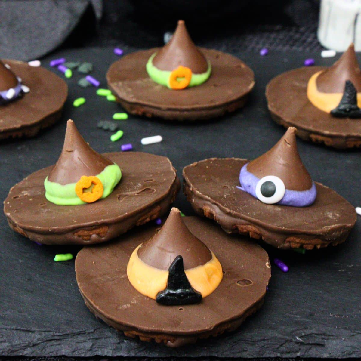 Witch Hat Cookies: Cute No Bake Halloween Treat! - Dinners Done Quick