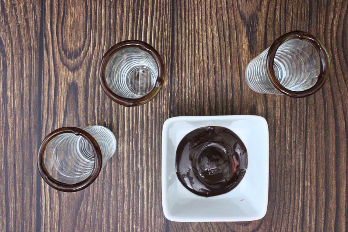 Chocolate Covered Strawberry Shots With Crown Royal - Dinners Done Quick