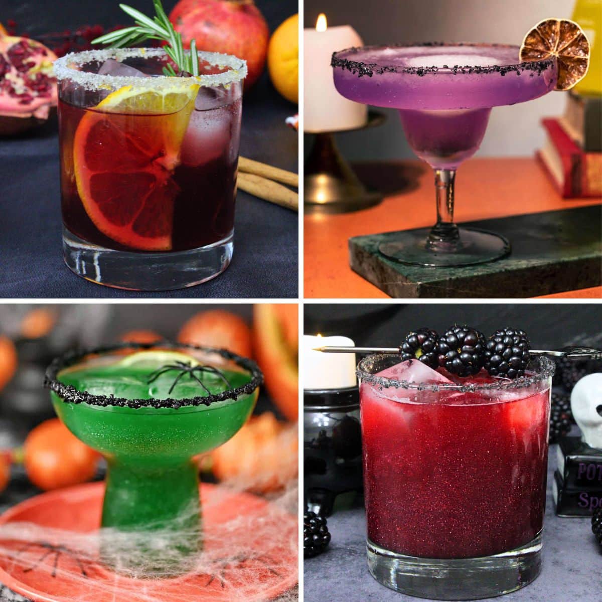 Black Margarita: Easy Cocktail Recipe For Halloween! - Dinners Done Quick