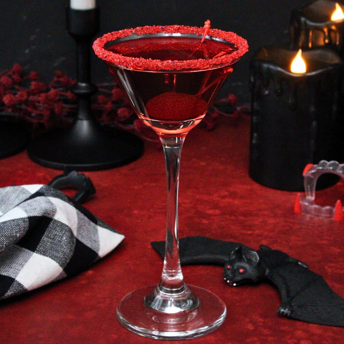 Vampire Kiss Cocktail: Blood Red Halloween Drink! - Dinners Done Quick