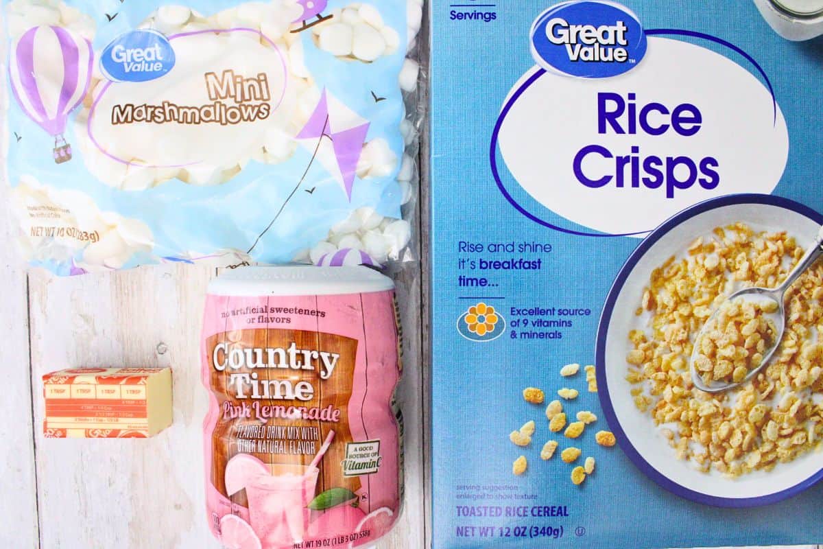 Pink Lemonade Rice Krispie Treats: No Bake Dessert! - Dinners Done Quick