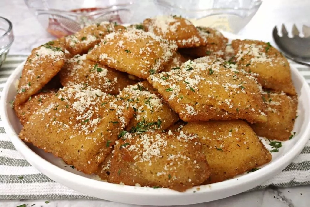 Frozen Toasted Ravioli Air Fryer Recipe (Celentano) - Dinners Done Quick