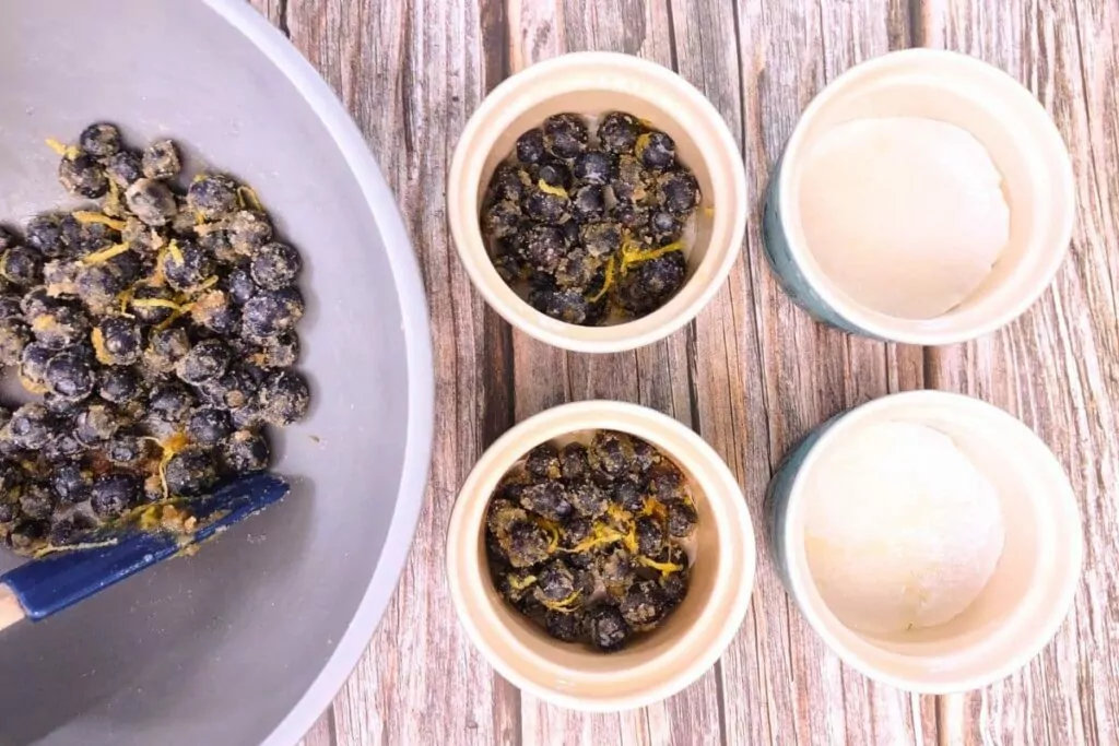 Best Air Fryer Blueberry Cake Ever - So Simple! - Dinners Done Quick