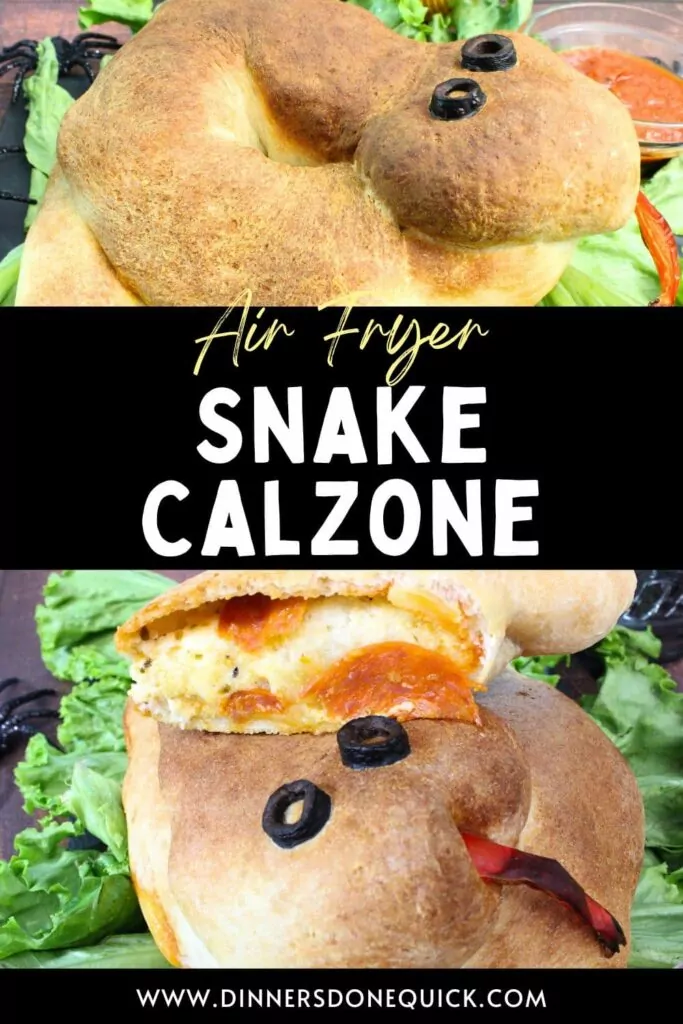 Snake Calzone: Spooky Fun Air Fryer Halloween Recipe! - Dinners Done Quick