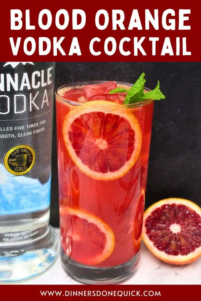 Blood Orange Vodka Cocktail: Fizzy and Refreshing! - Dinners Done Quick