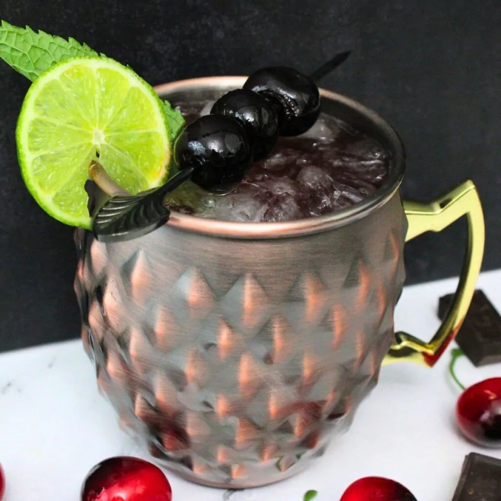 Chocolate Cherry Mule Recipe: Sweet Treat Cocktail! - Dinners Done Quick