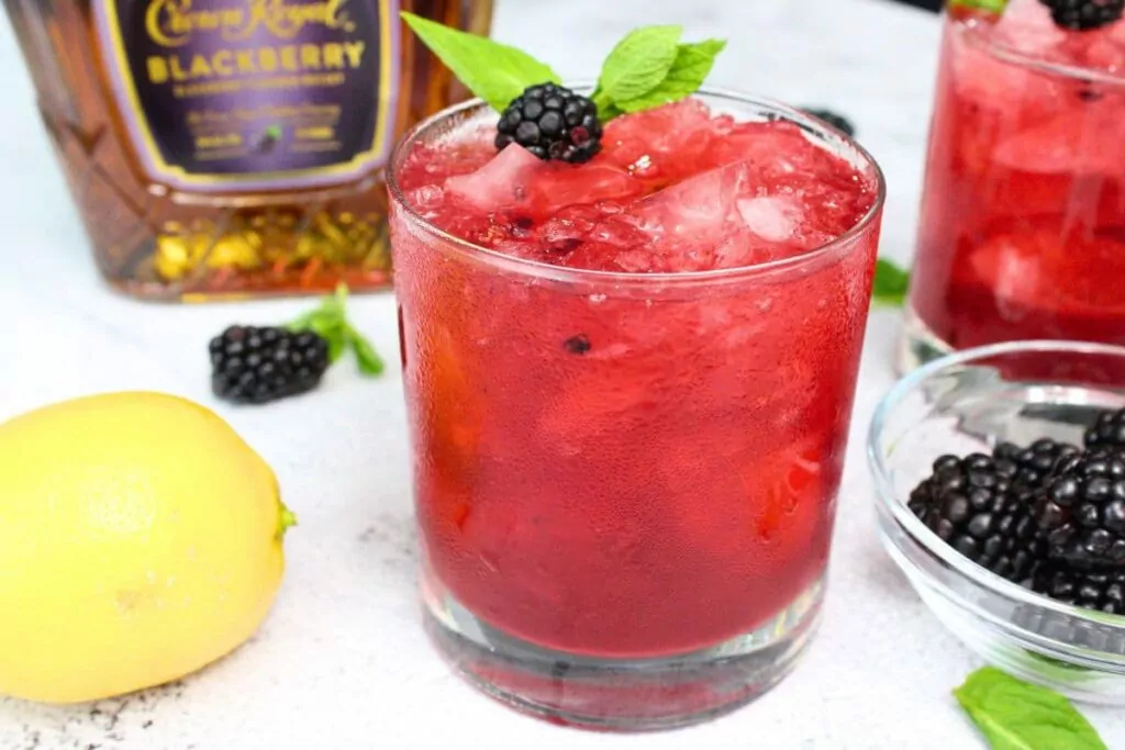 Blackberry Smash With Crown Royal Blackberry Whiskey - Dinners Done Quick