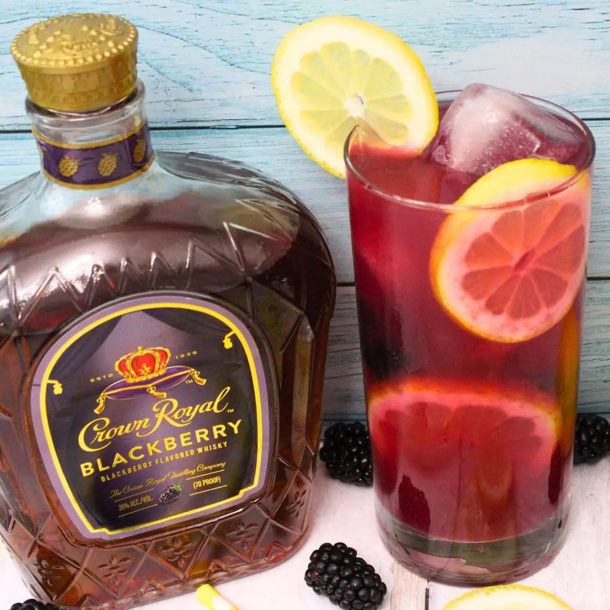 Blackberry Smash With Crown Royal Blackberry Whiskey - Dinners Done Quick