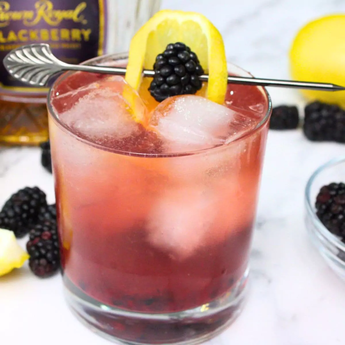 Blackberry Whiskey Sour (With Crown Royal Blackberry) - Dinners Done Quick